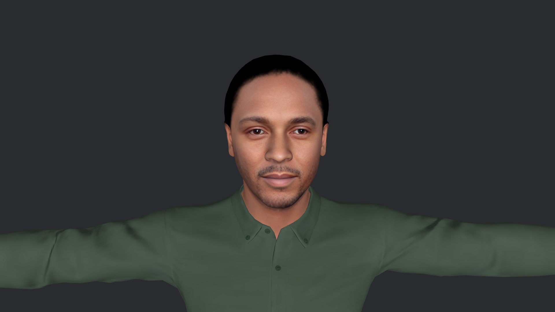 3D Kendrick Lamar Hyper Realistic Full Body Fully Rigged 3D Character ...
