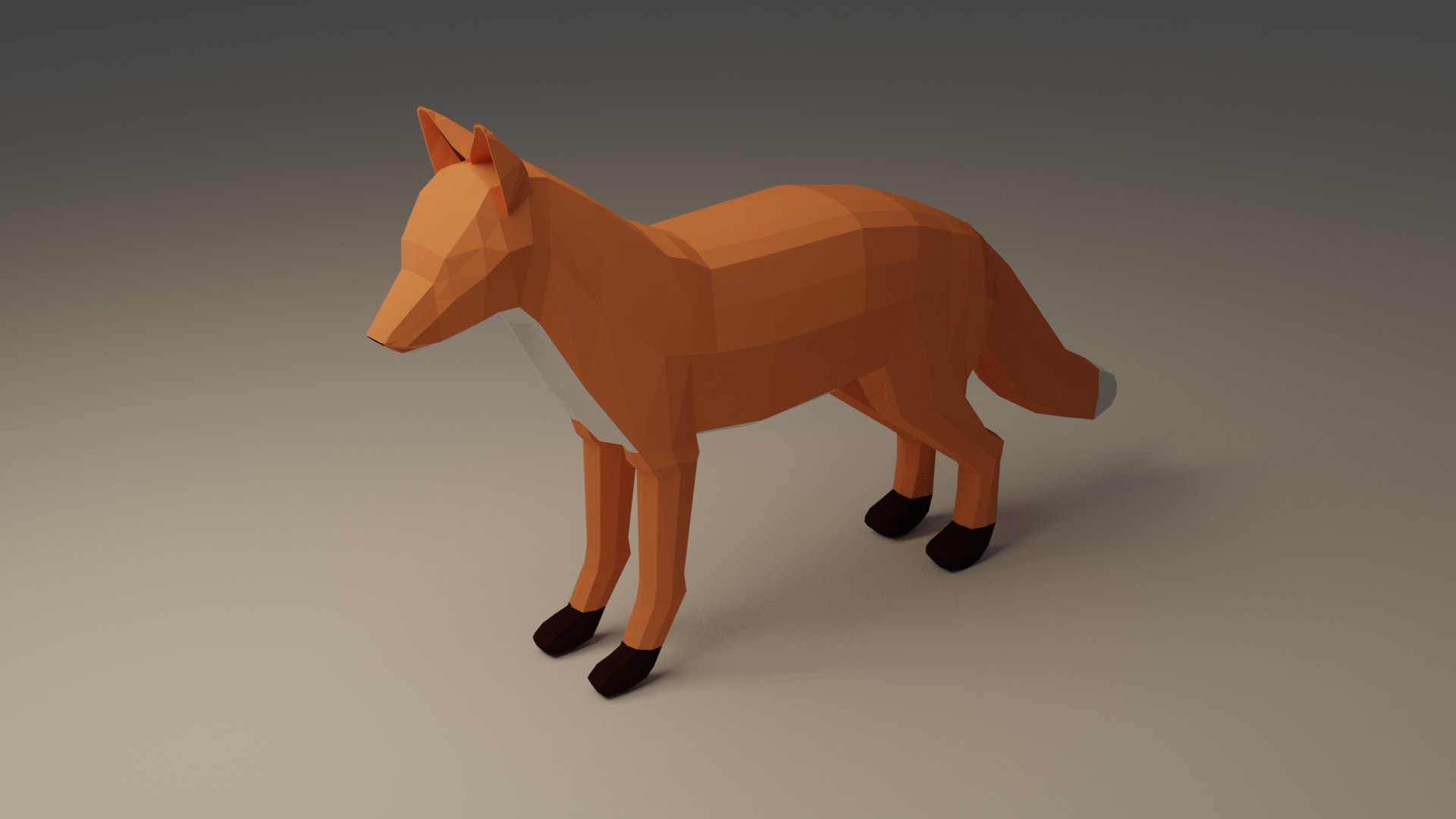 3D Low Poly Fox - TurboSquid 1990264