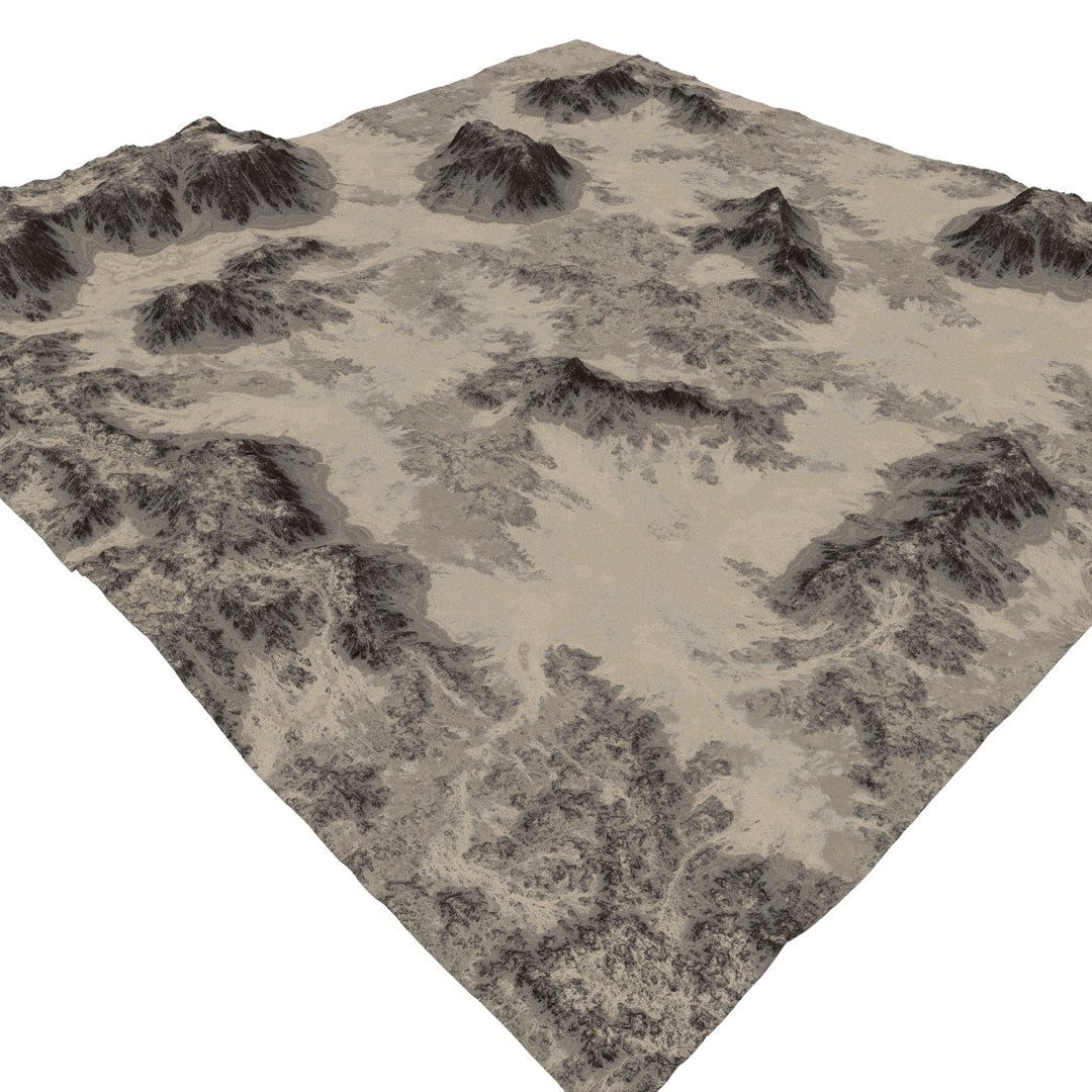 3D Desert Terrain - TurboSquid 1368133