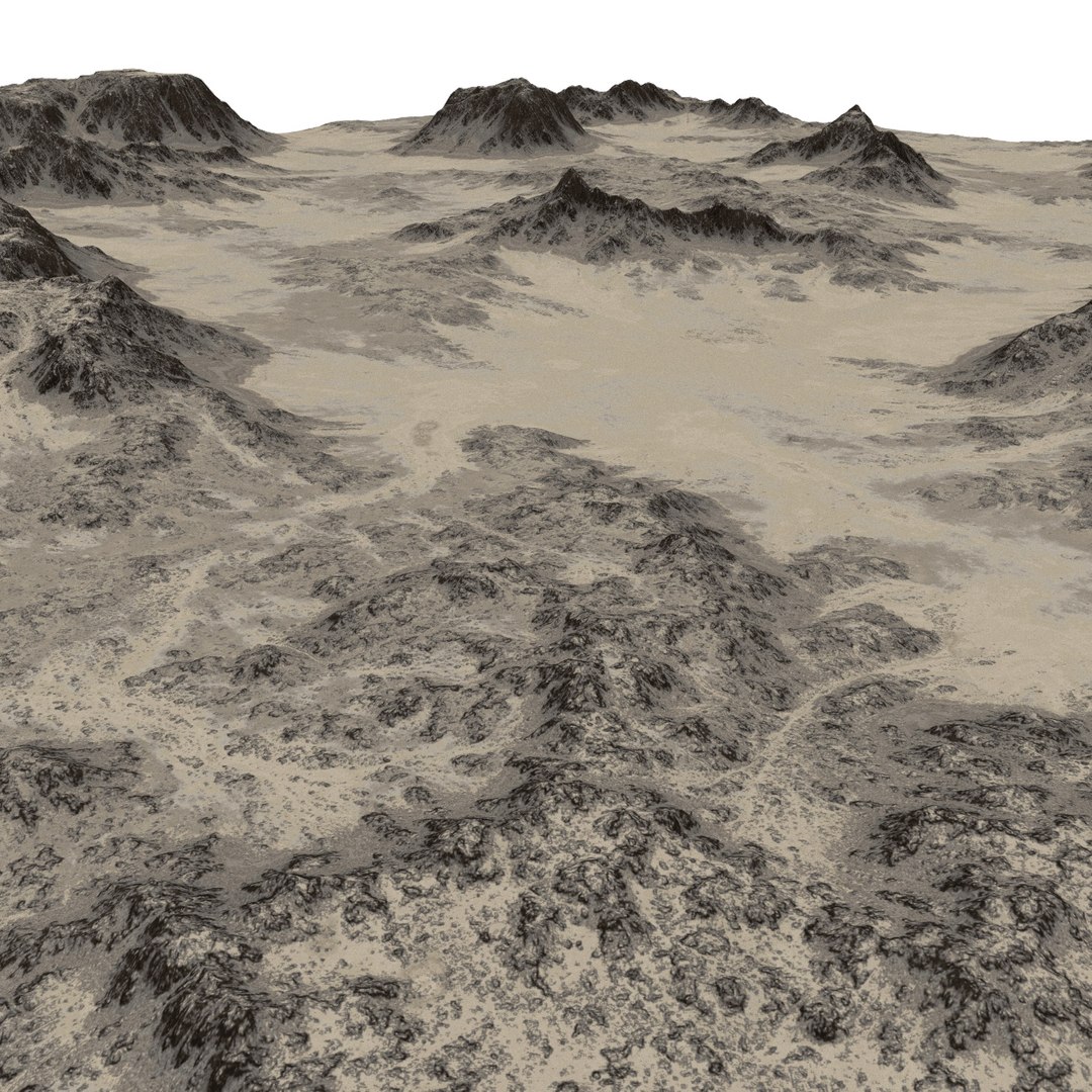 3D Desert Terrain - TurboSquid 1368133