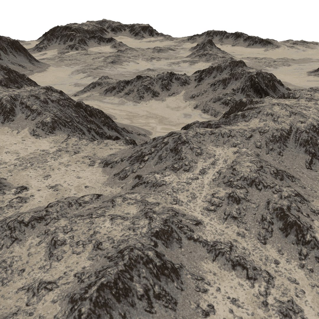 3D Desert Terrain - TurboSquid 1368133