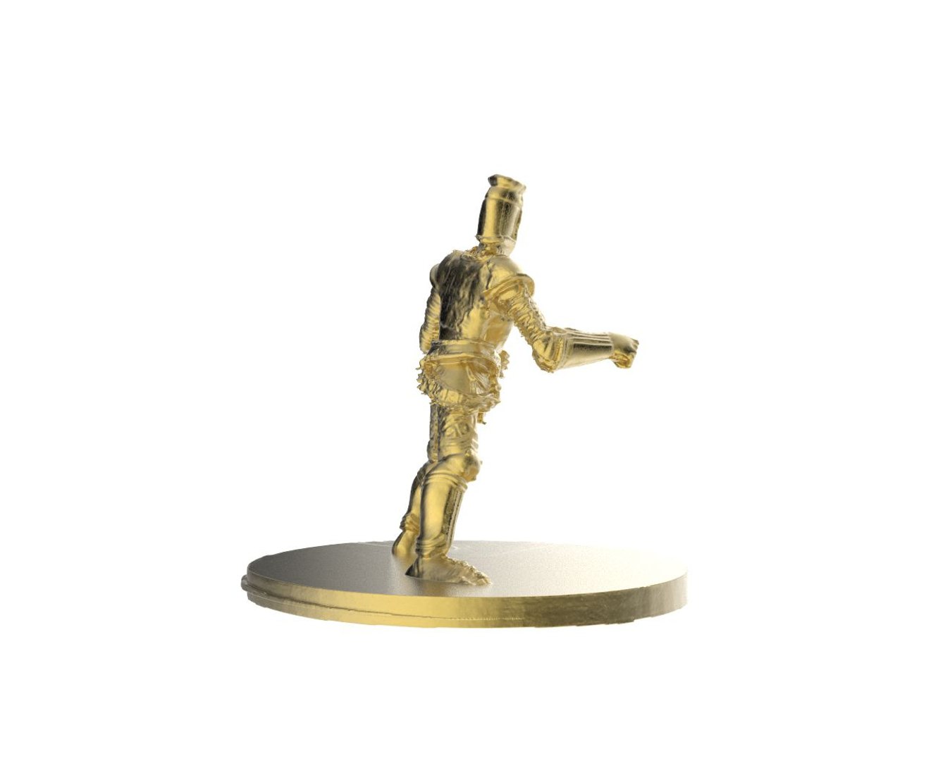 Knight Statue Scan Obj