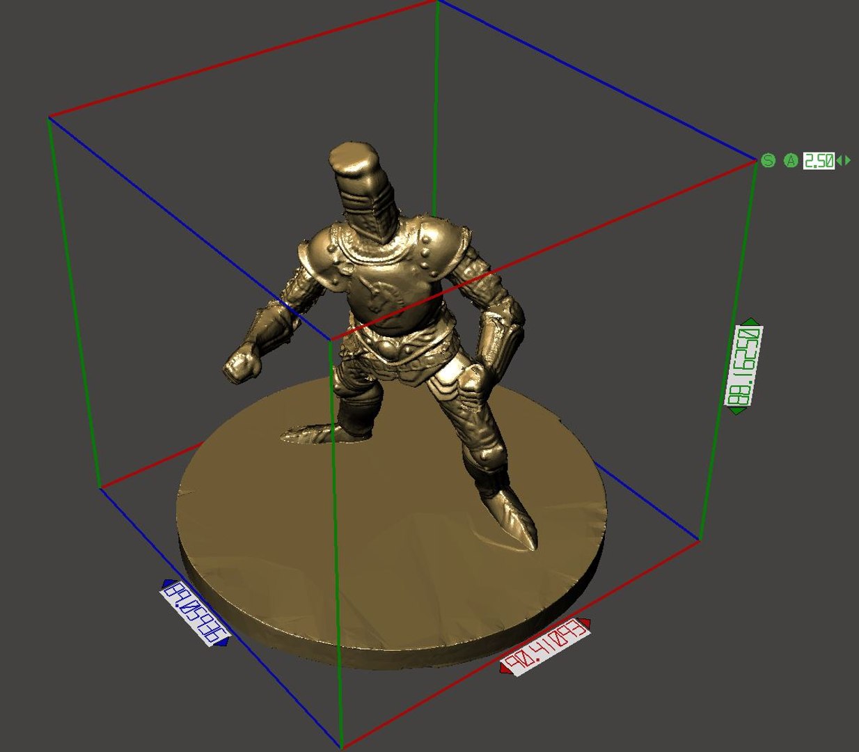 Knight Statue Scan Obj