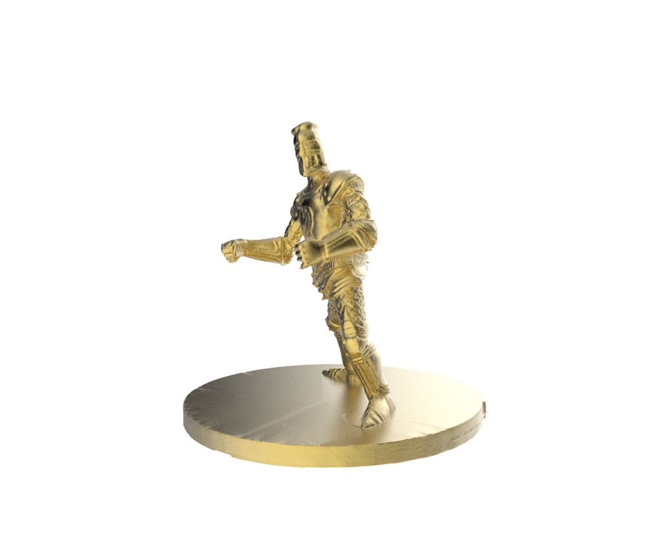 Knight Statue Scan Obj