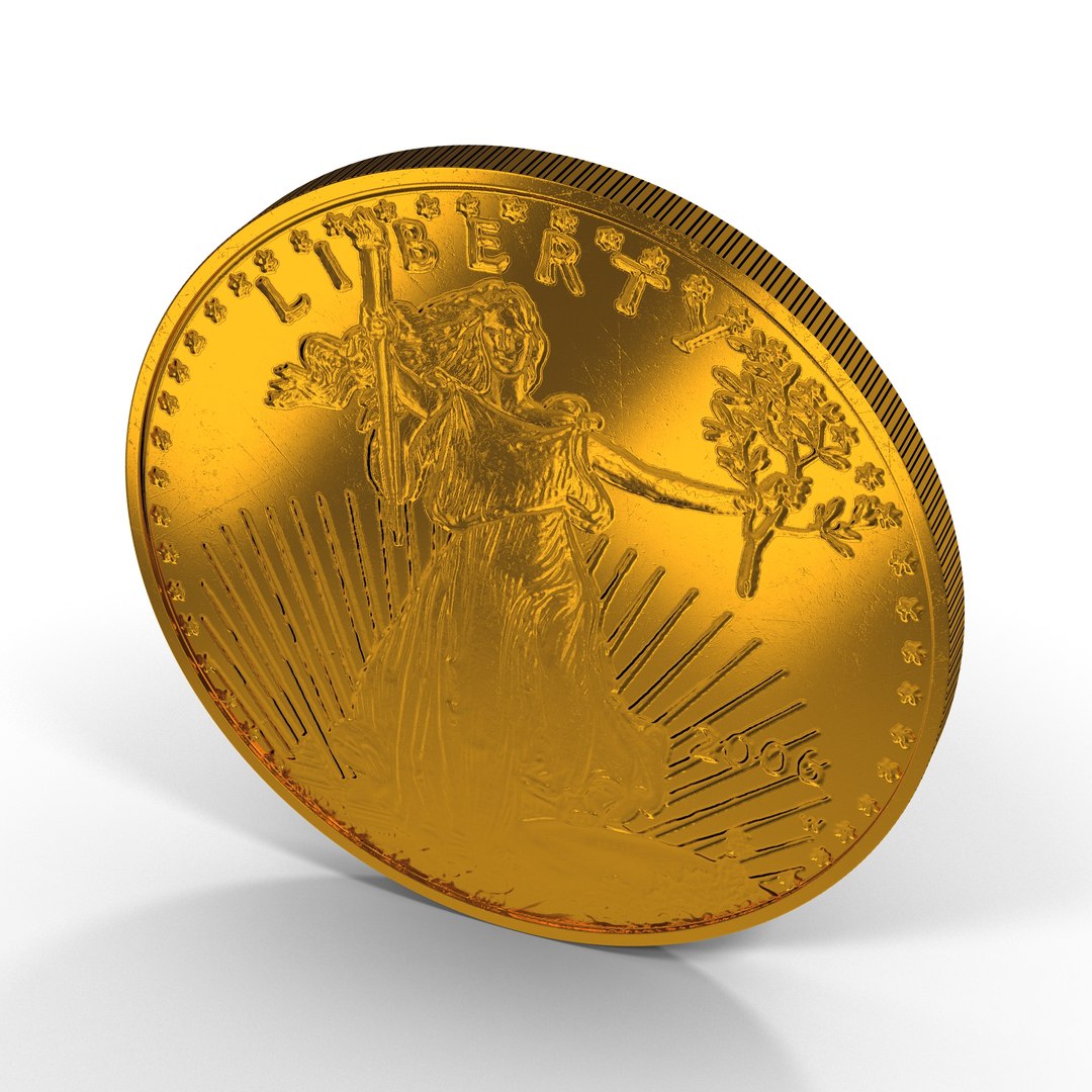 Gold Eagle 50 Dollars 3D Model - TurboSquid 1242745