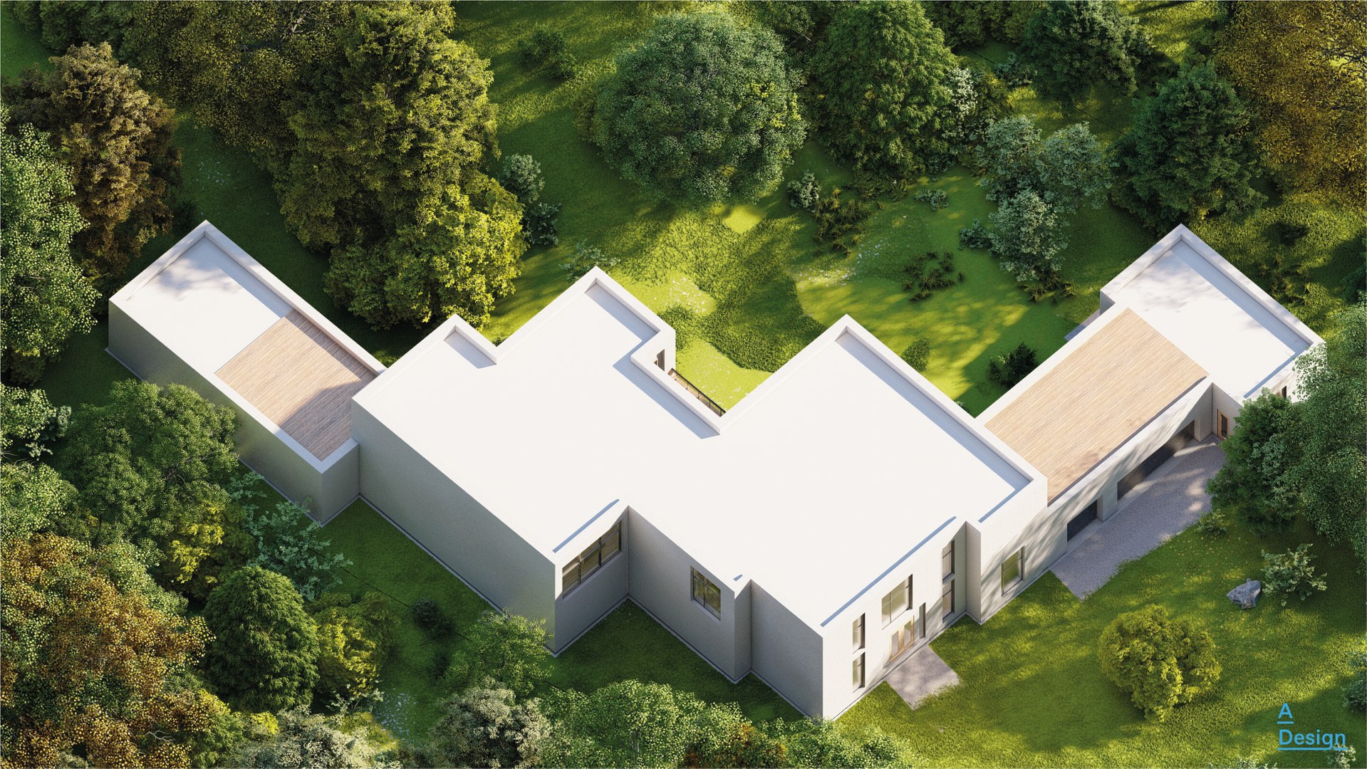 3D Modern Forest House - Revit Model - TurboSquid 2054040