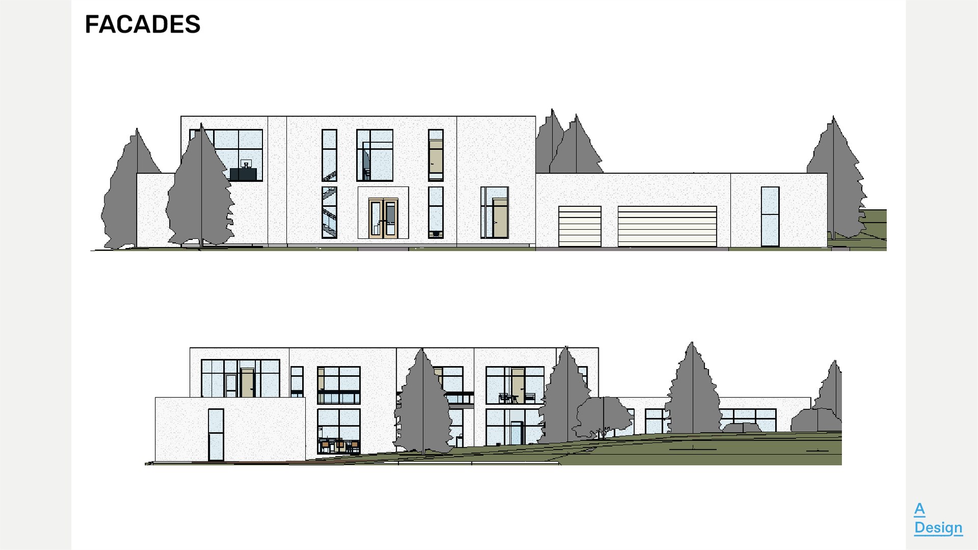 3D Modern Forest House - Revit Model - TurboSquid 2054040