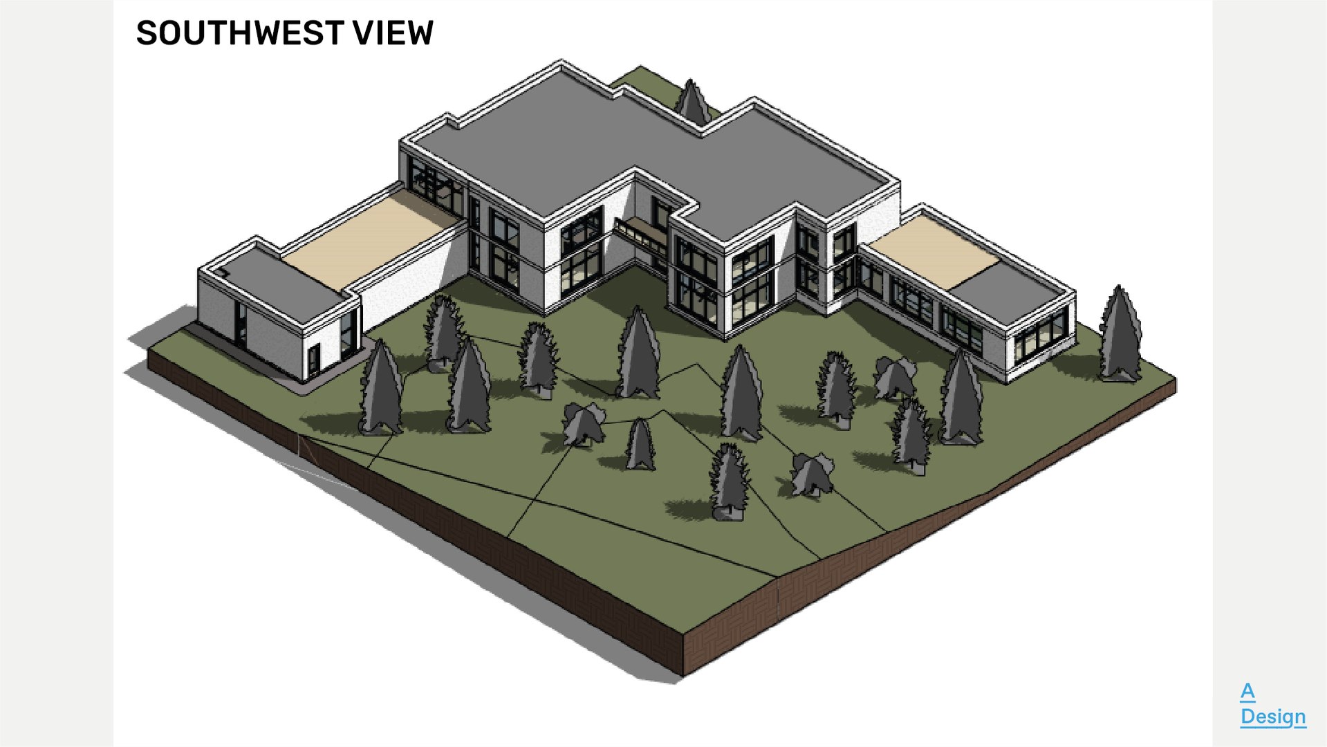 3D Modern Forest House - Revit Model - TurboSquid 2054040