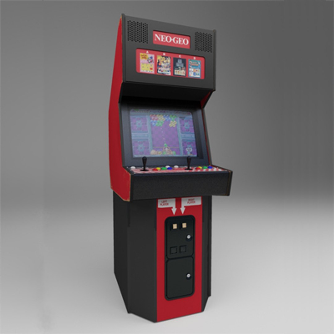 Neo-geo Stand-up Arcade Unit 3d Max