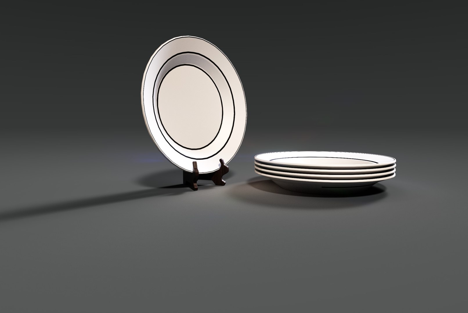 3D dishes display plate model - TurboSquid 1368618