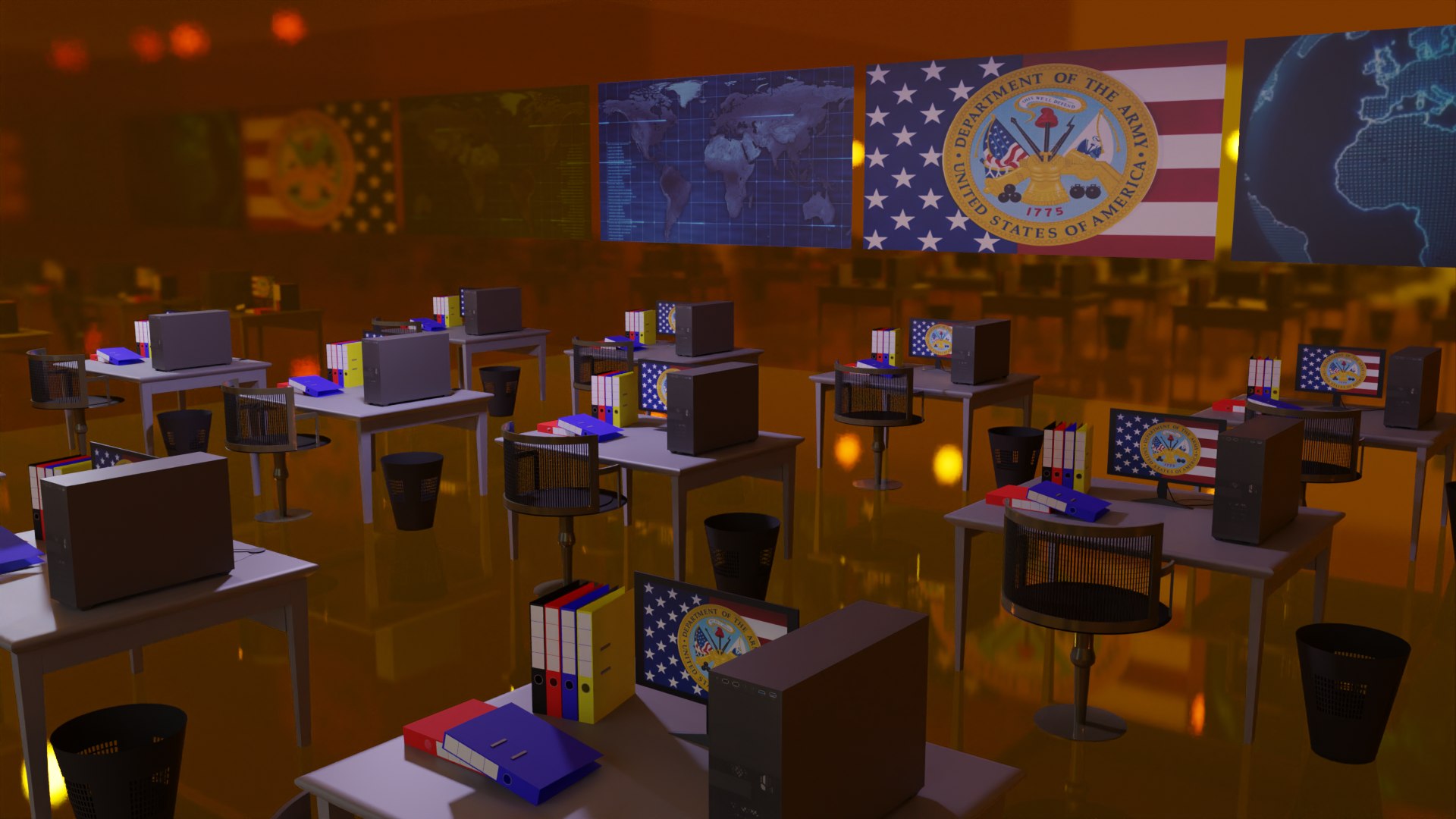 Military Control Room 3D - TurboSquid 2055999