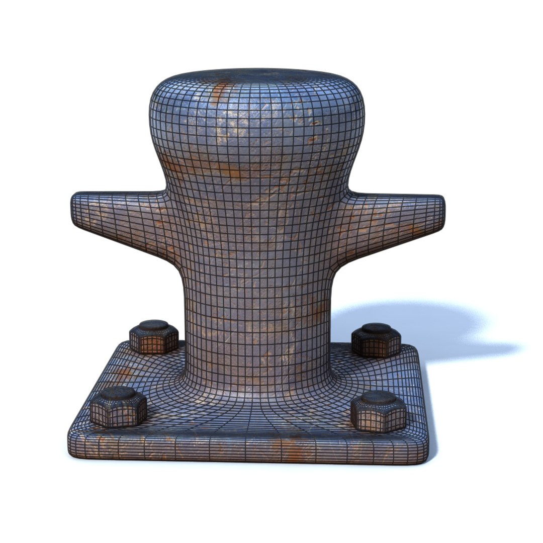 3d Bollards Model