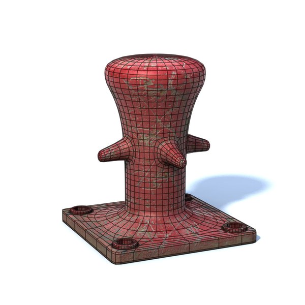3d bollards model