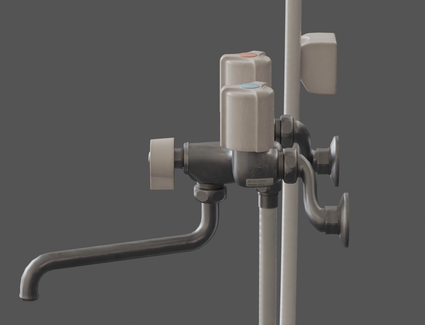 Low-Poly Japanese Shower Faucet Set 3D Model - TurboSquid 2352519