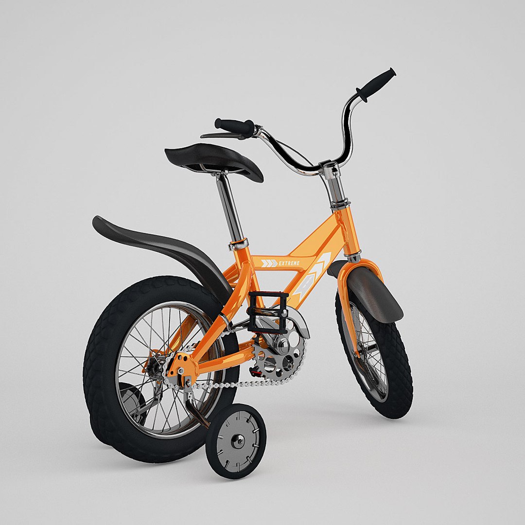 3d bicycle render