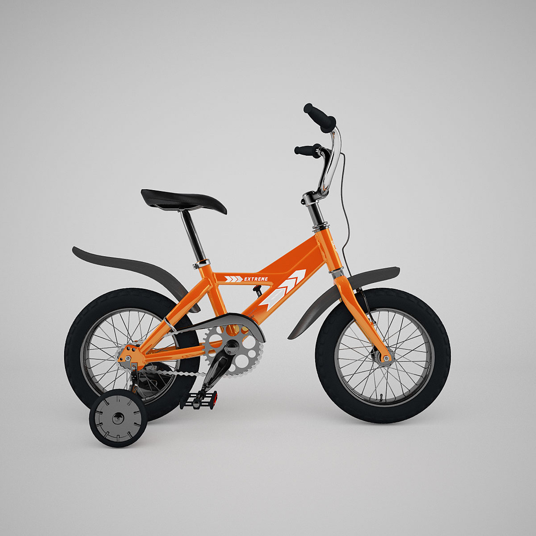 3d bicycle render