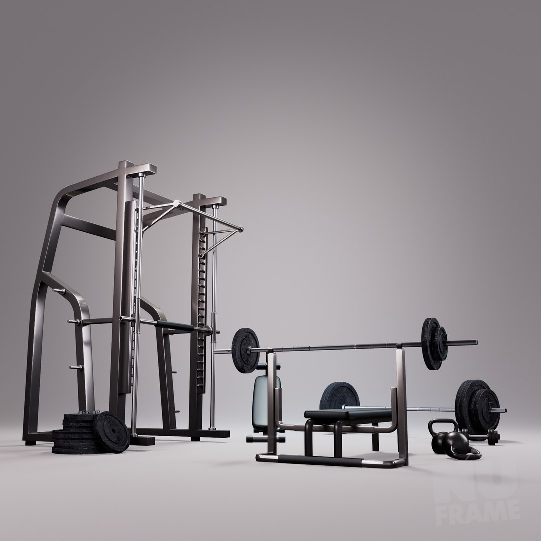 Home Gym Exercise Equipment Model - TurboSquid 1773028