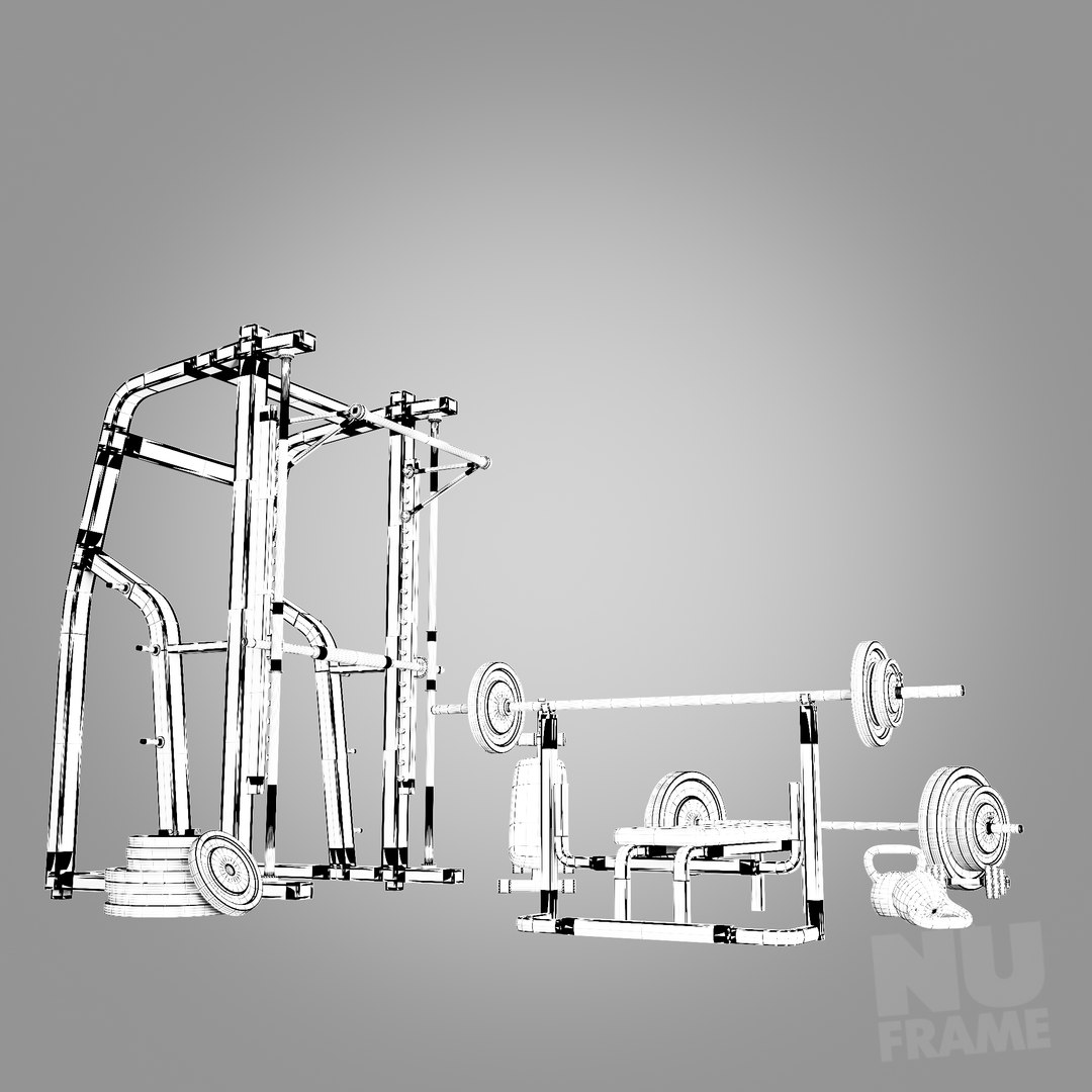 Home Gym Exercise Equipment Model - TurboSquid 1773028