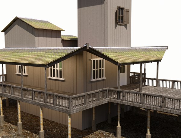 3D ranch house model - TurboSquid 1561380