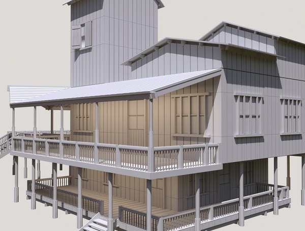 3D ranch house model - TurboSquid 1561380
