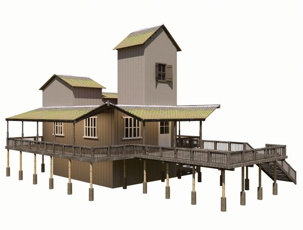 3D ranch house model - TurboSquid 1561380