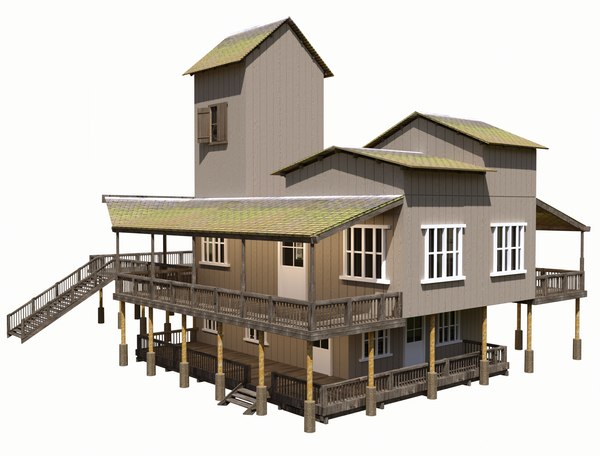 3D ranch house model - TurboSquid 1561380