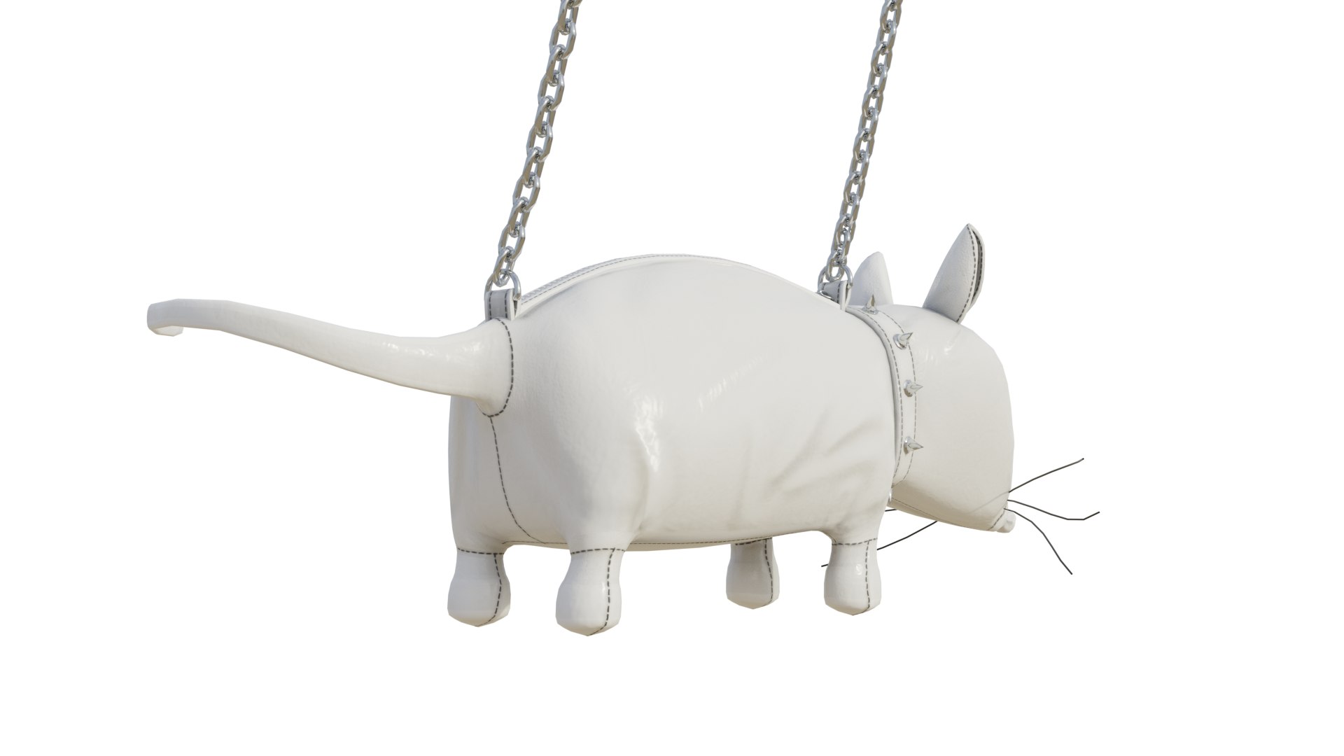 Cute White Bag V16 No Character 3D Model - TurboSquid 1838528