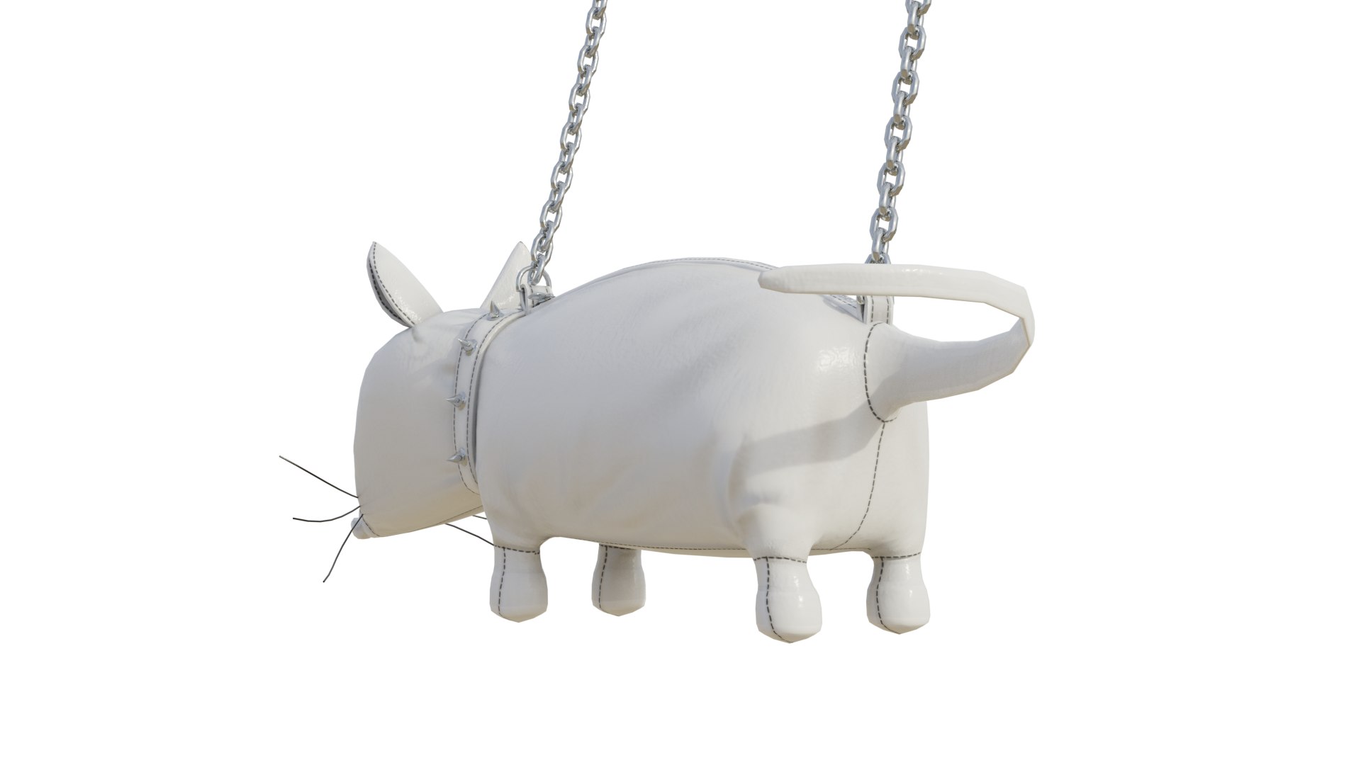 Cute White Bag V16 No Character 3D Model - TurboSquid 1838528