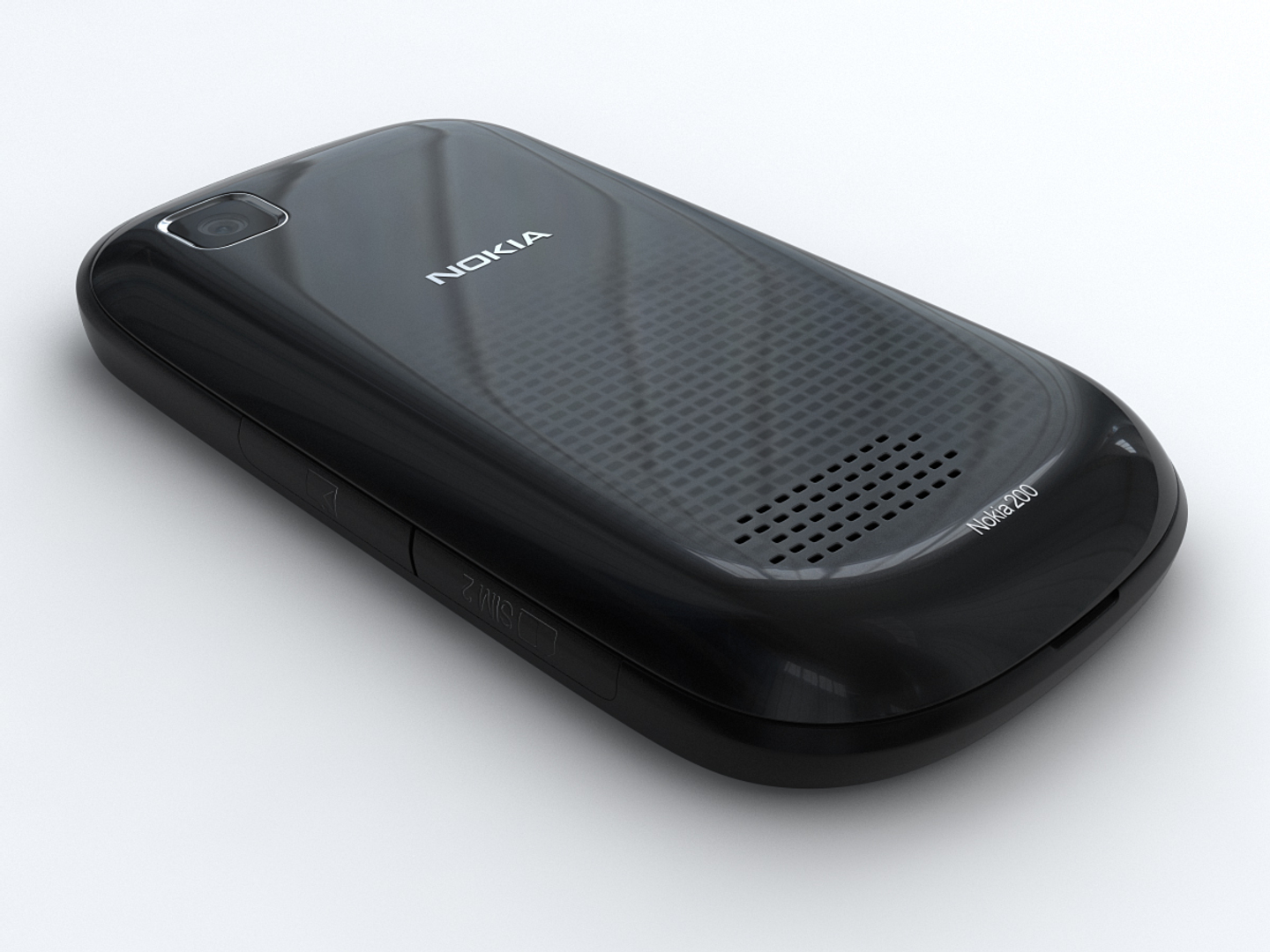 nokia asha 200 3d model