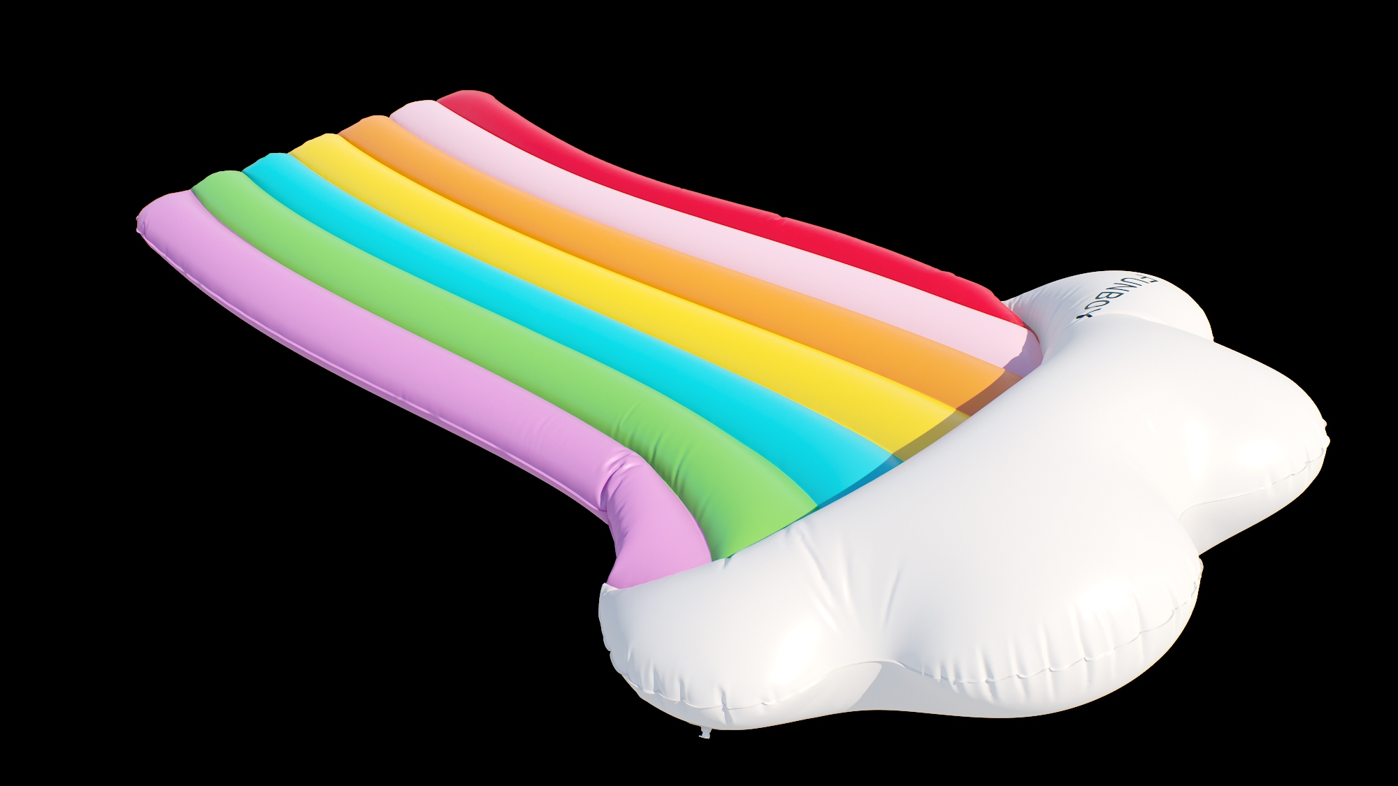 3D Funboy rainbow lounger tube float - TurboSquid 1777895