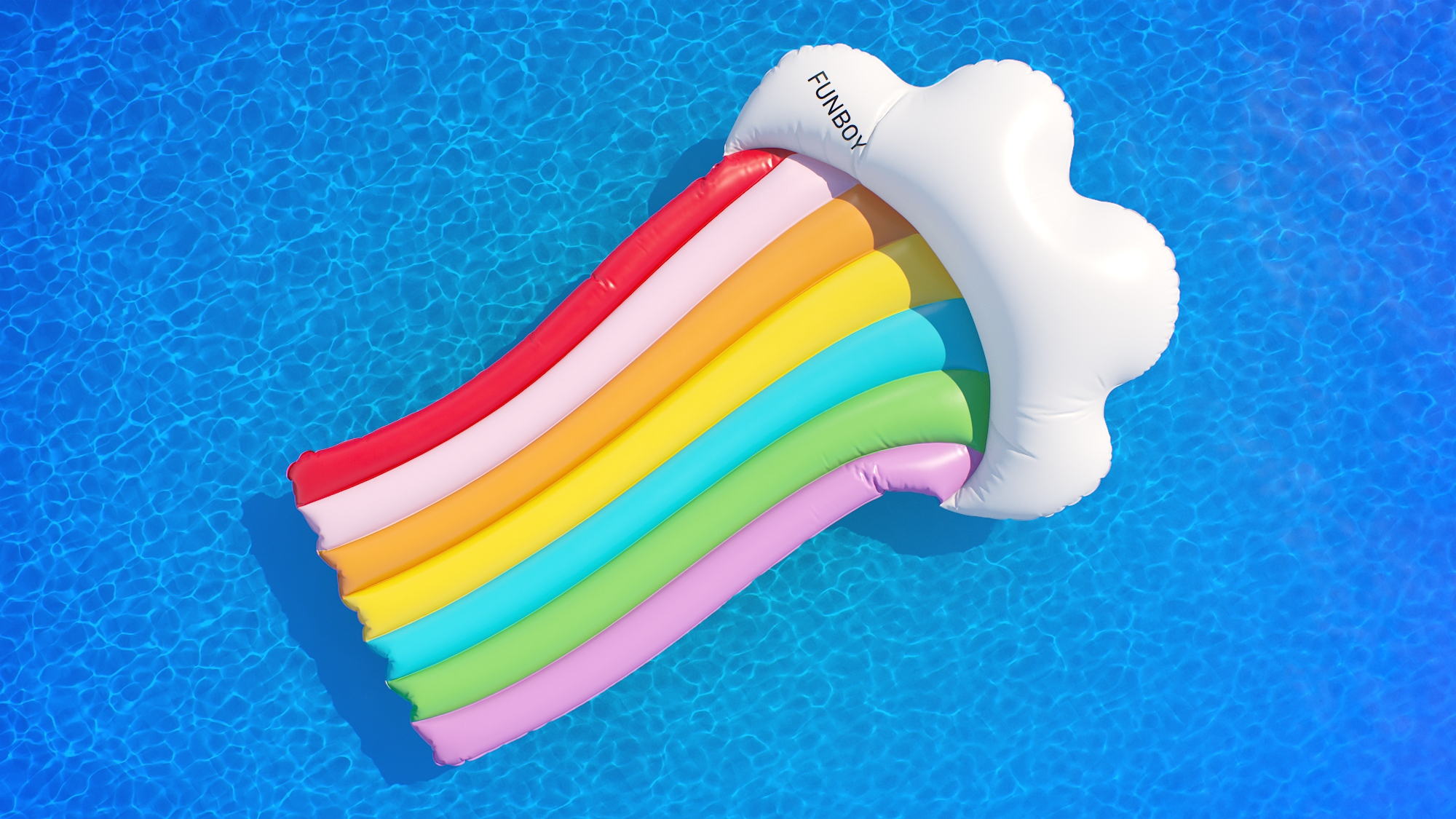 3D Funboy rainbow lounger tube float - TurboSquid 1777895