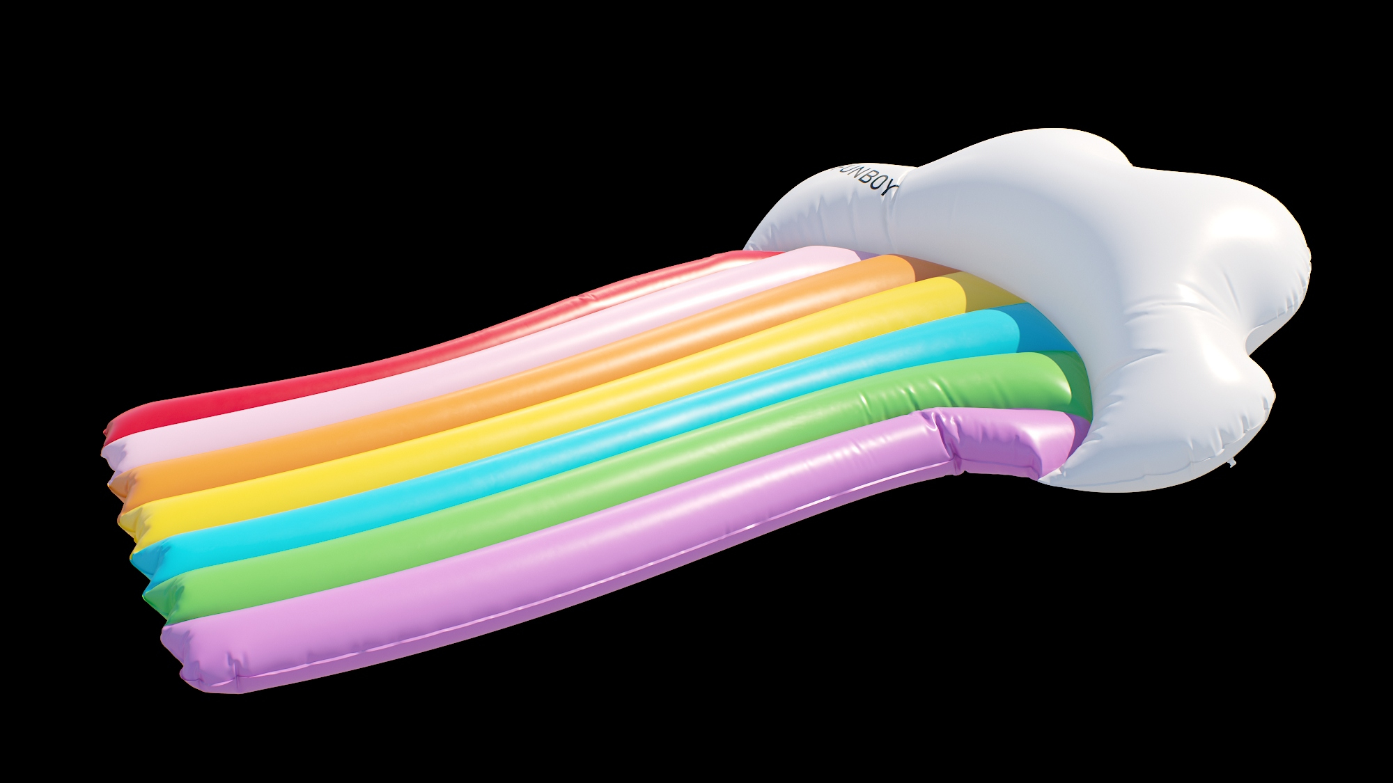 3D Funboy rainbow lounger tube float - TurboSquid 1777895