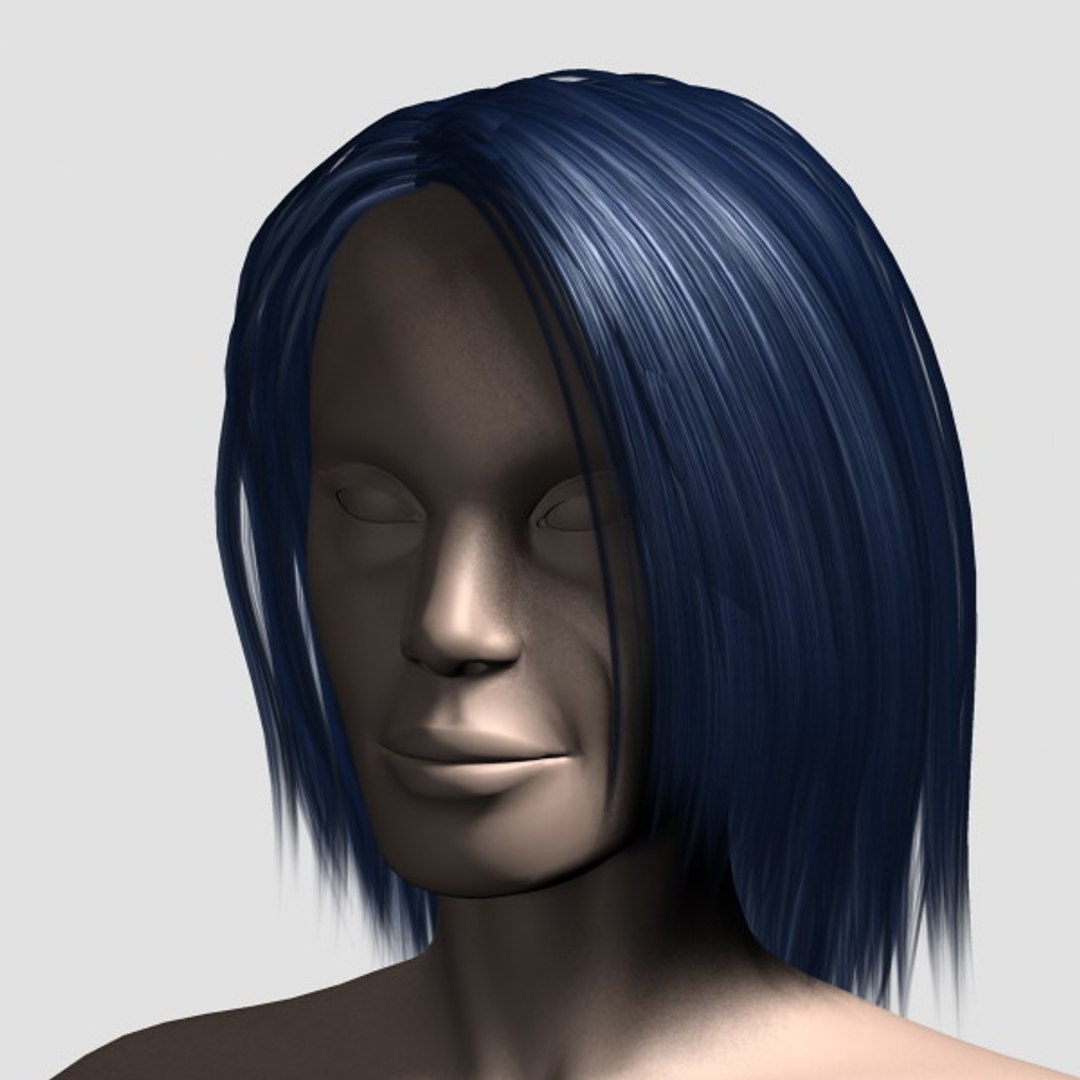 Hair Character Mesh 3d Model