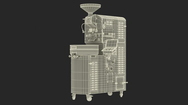 コーヒーロースターマシン ホワイト3Dモデル - TurboSquid 2194293