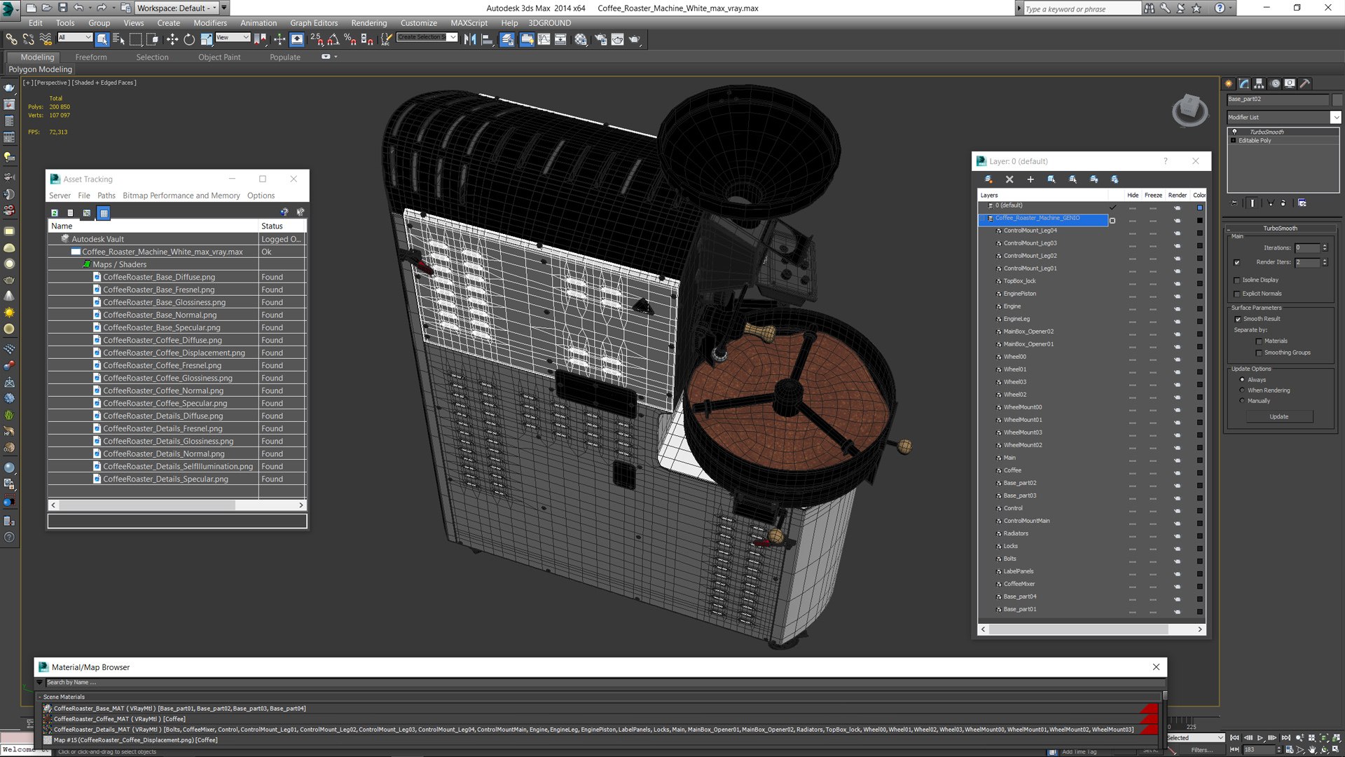 Coffee Roaster Machine White 3D Model - TurboSquid 2194293