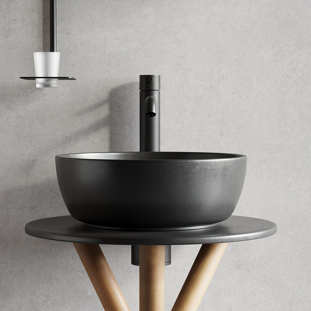 Vanity cross unit washbasin 3D model - TurboSquid 1594506