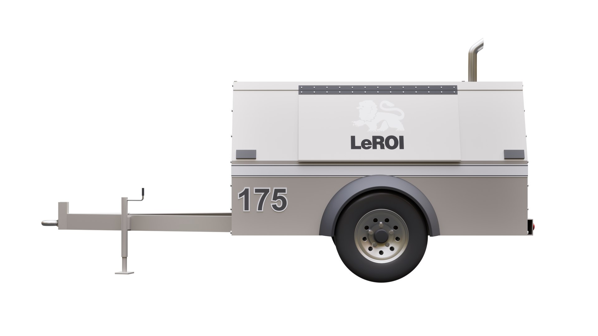 3D LEROI 175 CFM Portable Air Compressor Model - TurboSquid 2212097
