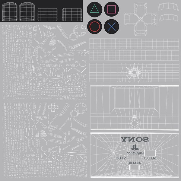 Ps1 듀얼 쇼크 컨트롤러 3D 모델 - TurboSquid 2201173