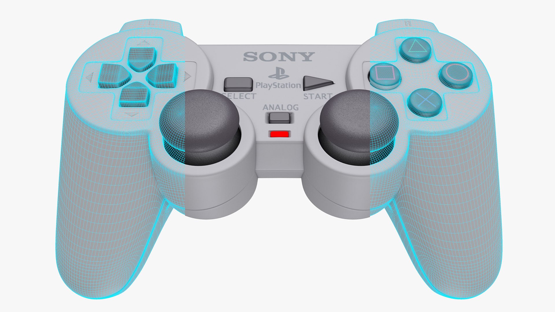 Ps1 Dual Shock Controller 3D Model - TurboSquid 2201173