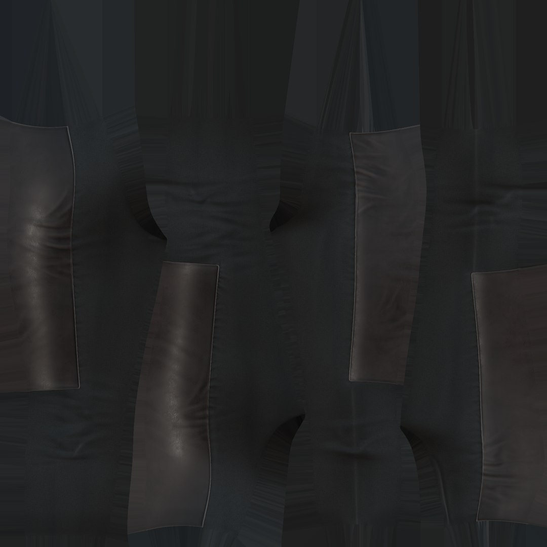 Side Leather Short Legging Pants 3D - TurboSquid 2071719