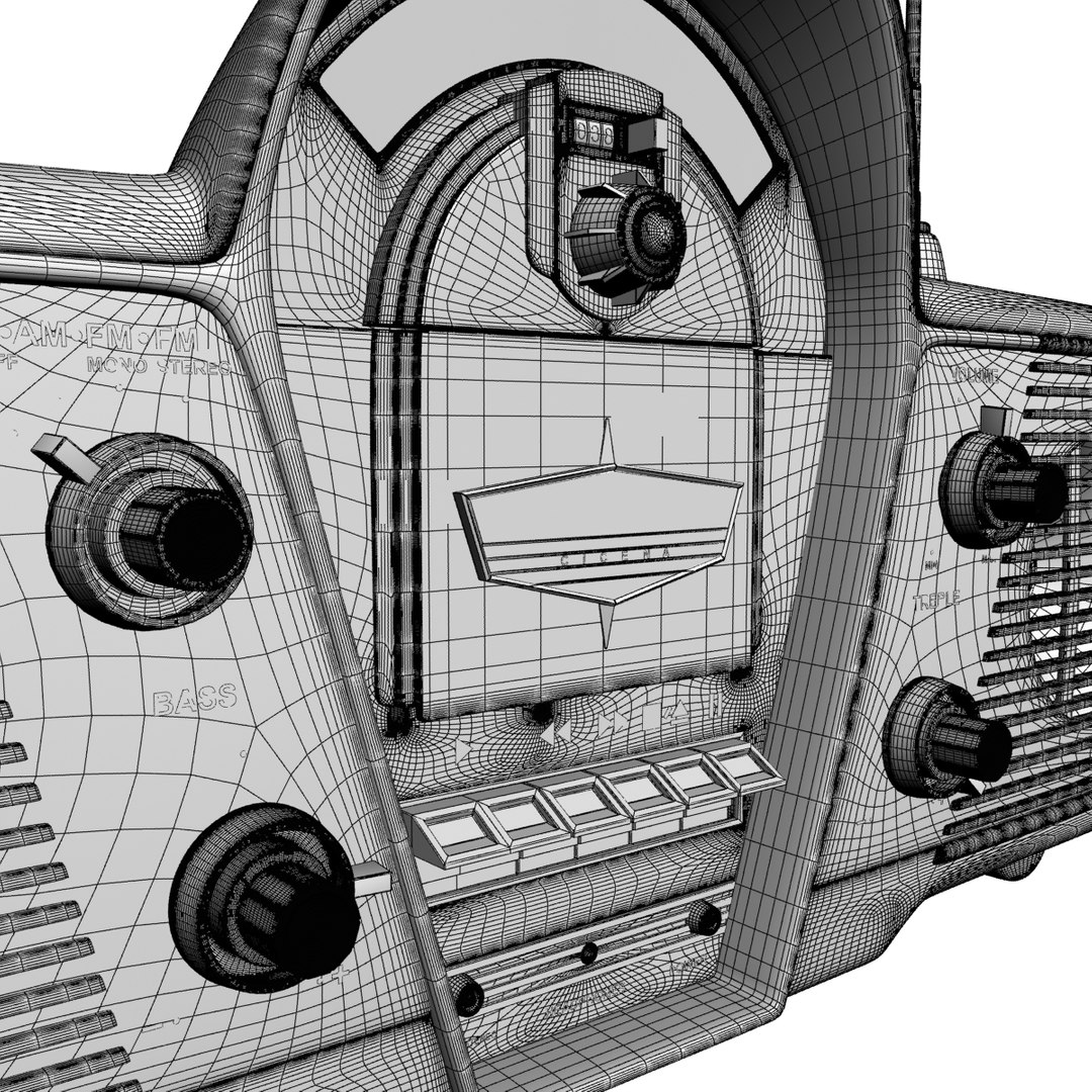 3d Radio Cassette Player Model