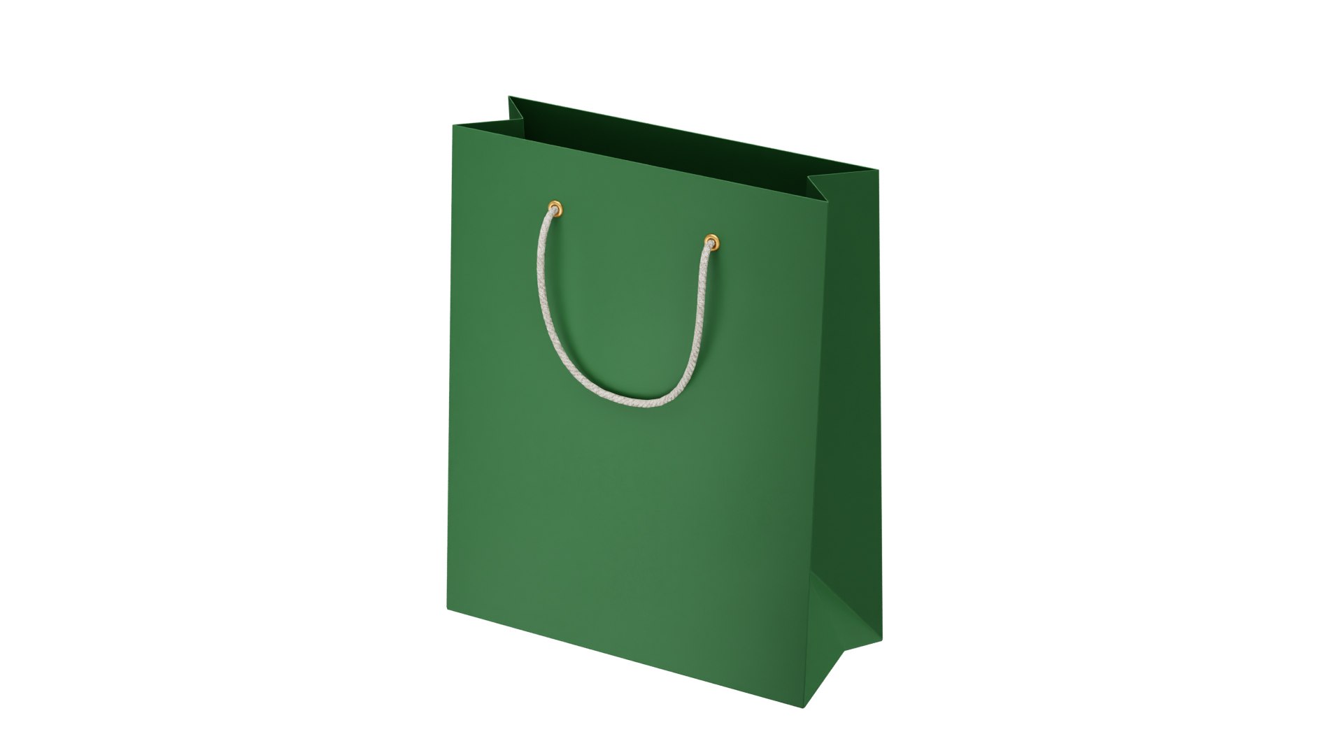 3D Green Paper Bag - TurboSquid 2350105
