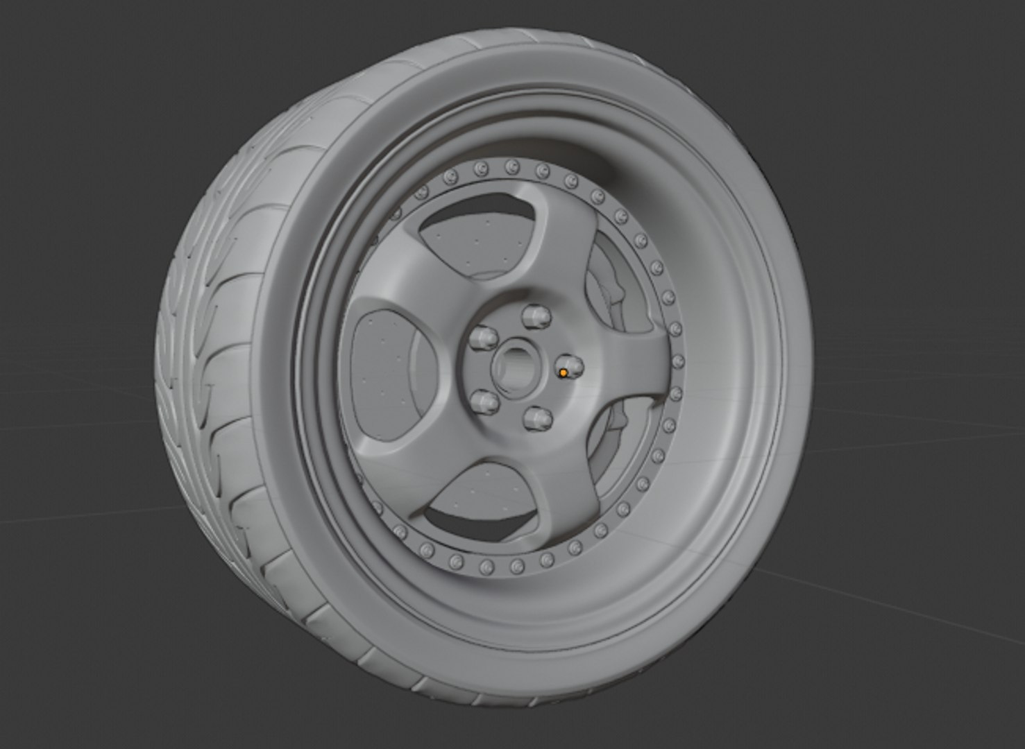Car Wheel Set Model - TurboSquid 1519419