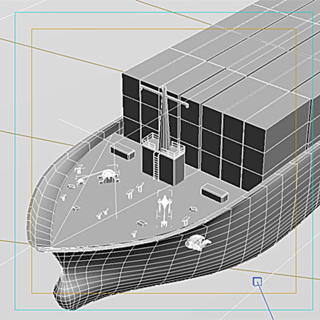 Watercraft Cargo Carrier 3d Model