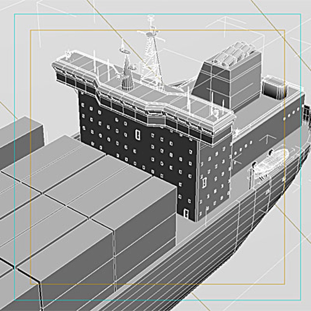 Watercraft Cargo Carrier 3d Model