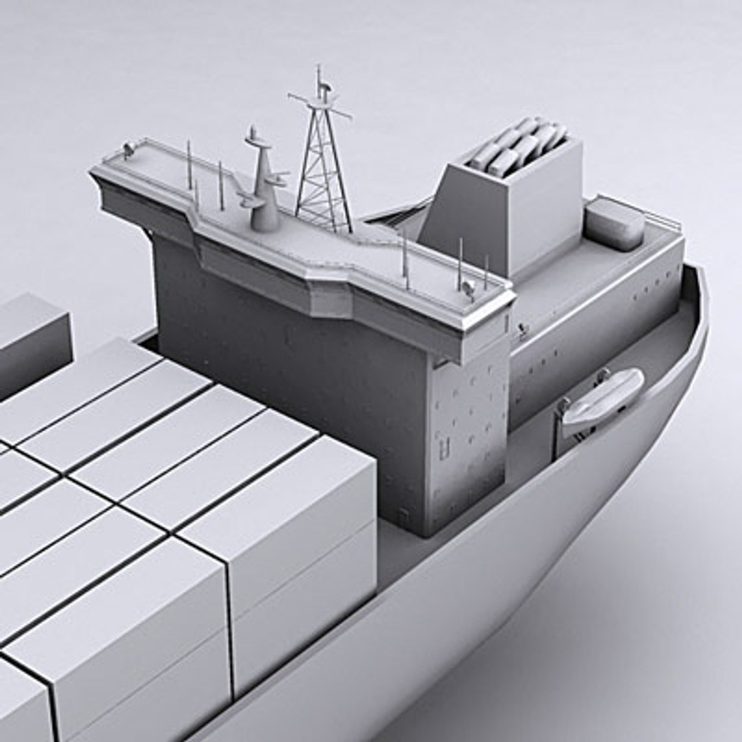 Watercraft Cargo Carrier 3d Model