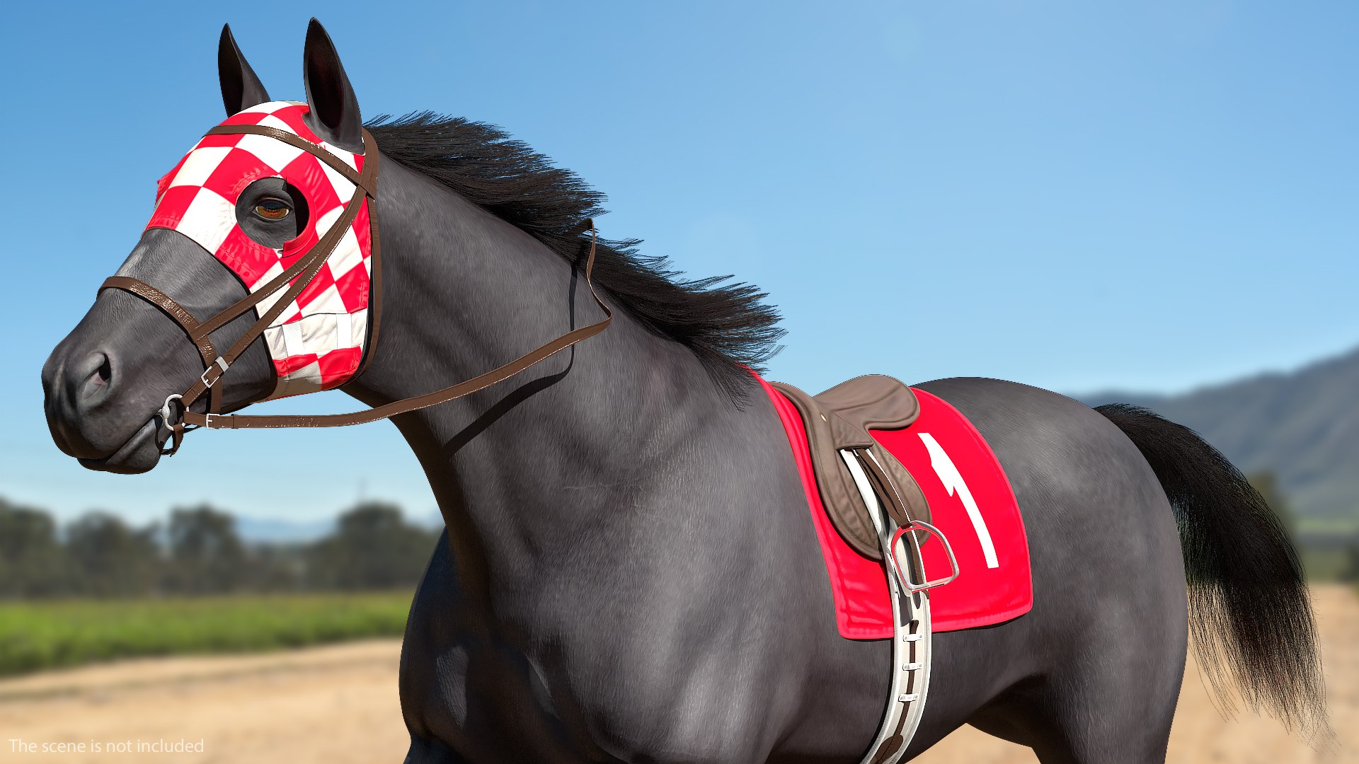 Racehorse Saddle Horse Racing 3D Model - TurboSquid 1466214