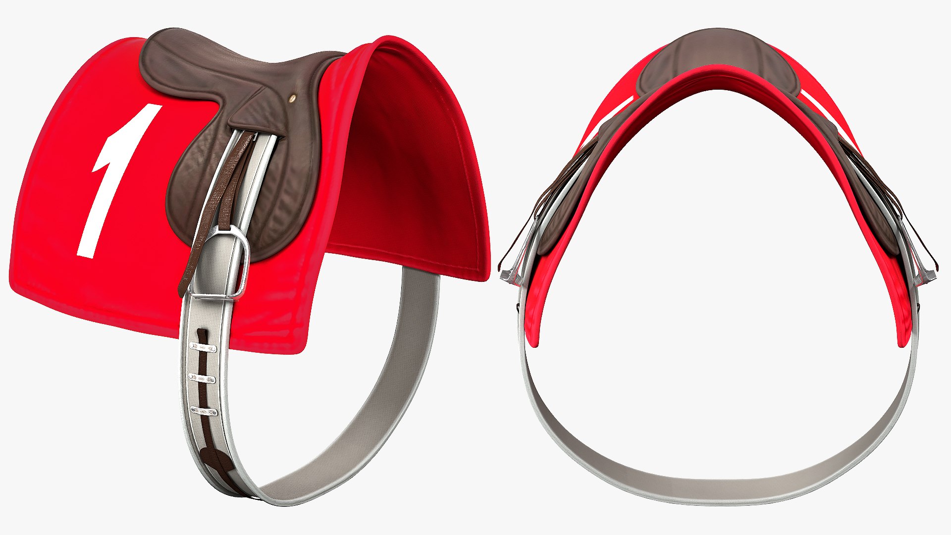 Racehorse Saddle Horse Racing 3D Model - TurboSquid 1466214