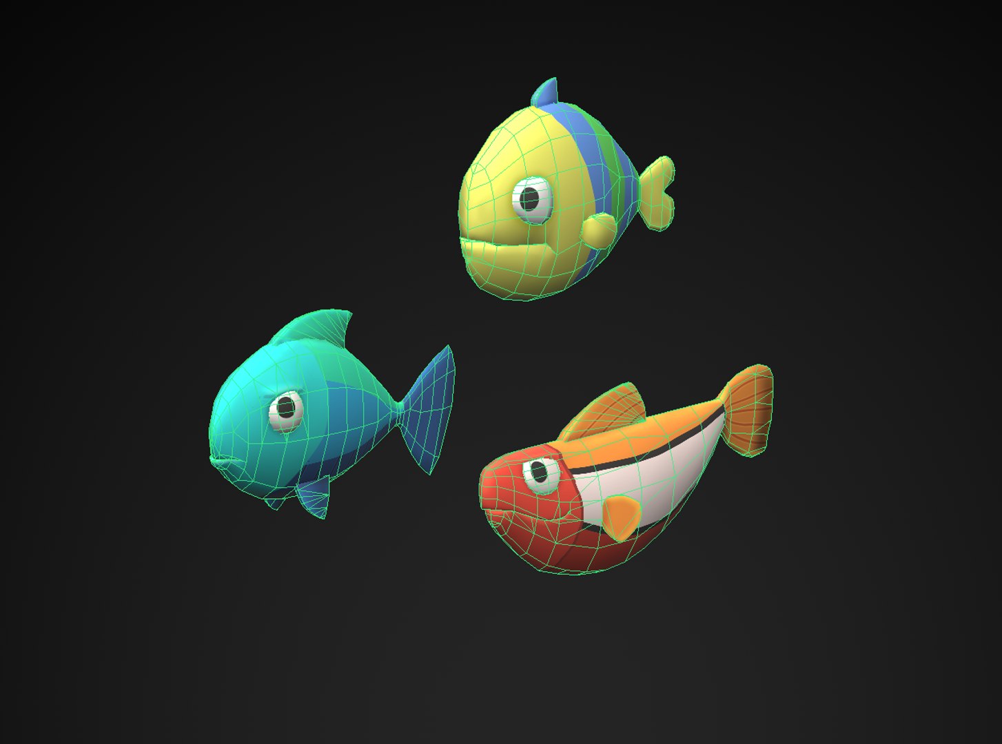 3D stylized fish model - TurboSquid 1300832