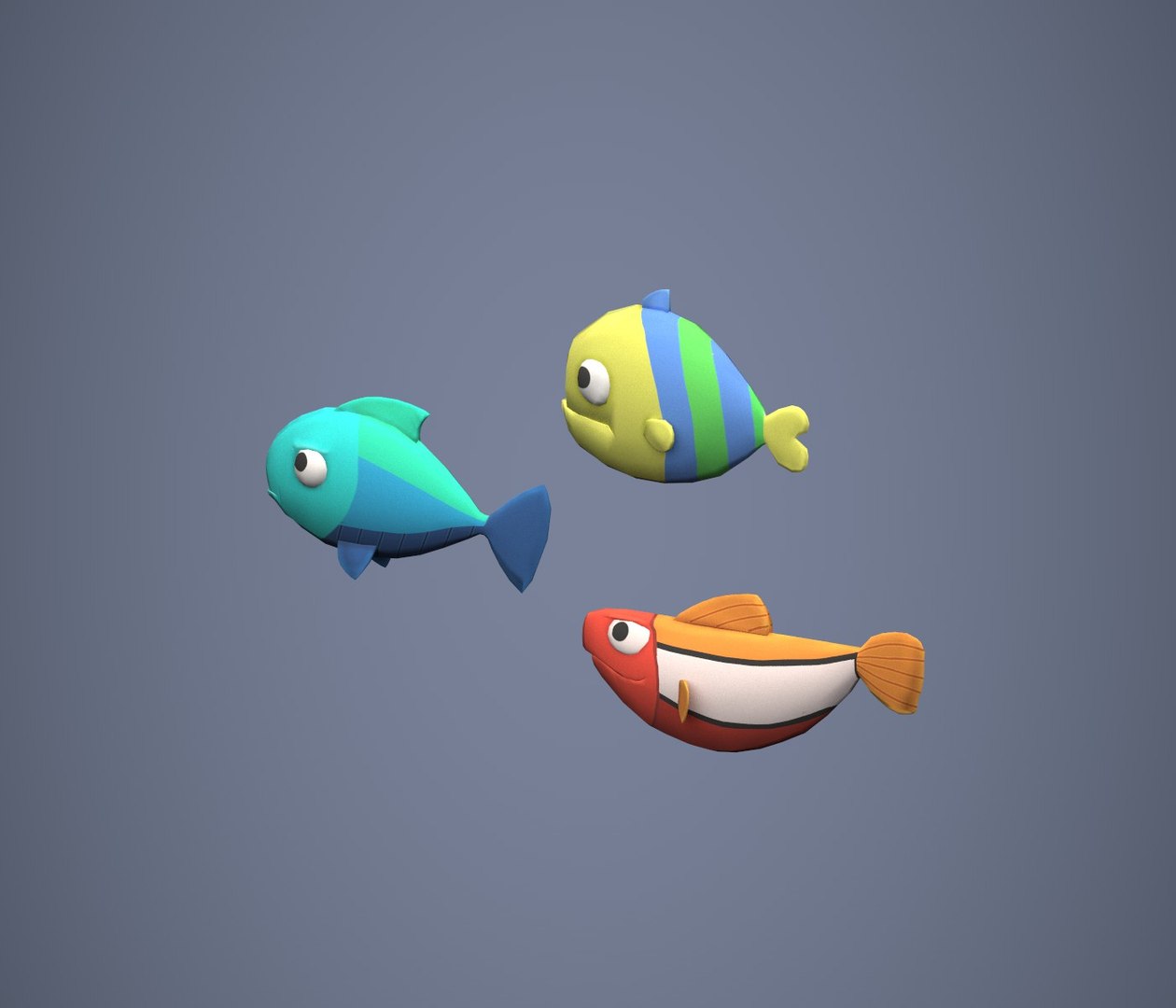 3D stylized fish model - TurboSquid 1300832